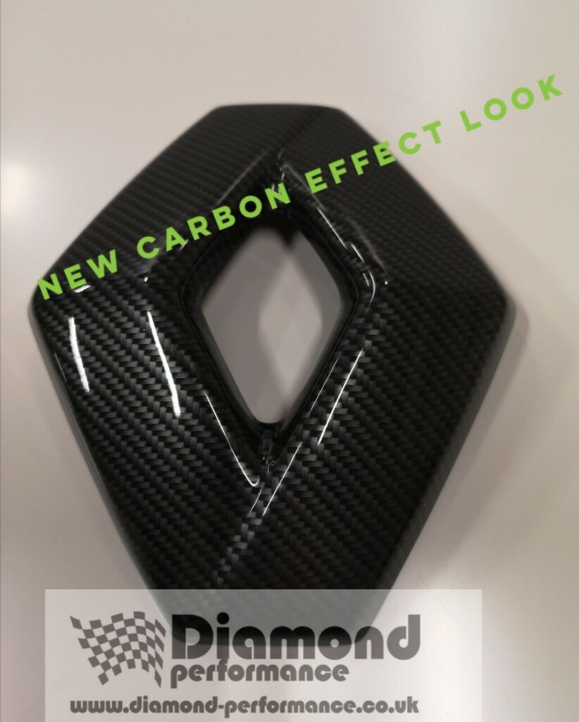 Logo cover for RENAULT TRAFIC 3 Facelift 2020-21 in CARBON effect ...