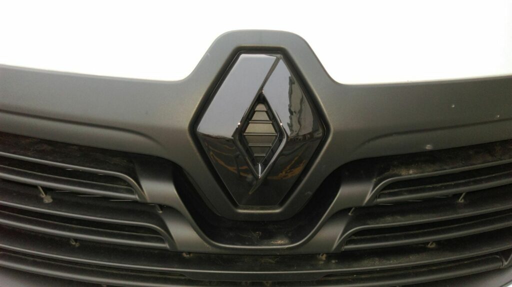 FRONT logo COVER glossy black for RENAULT TRAFIC mk3 2014-2019 ...