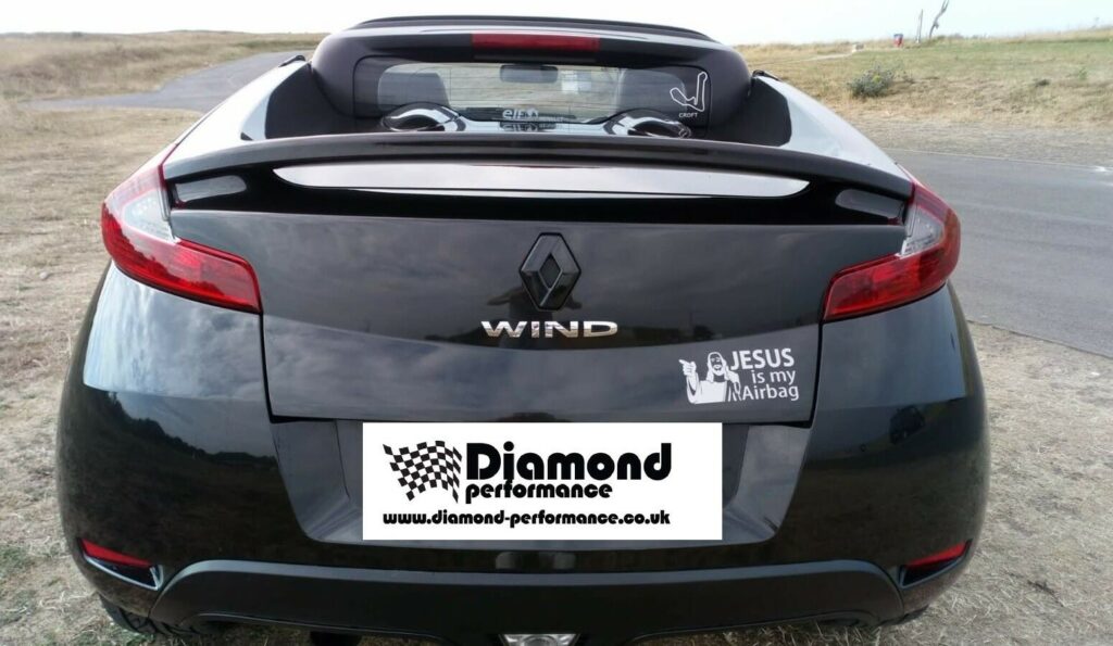 gloss black badge logo COVER for Renault Wind (2010-2013) pair ...